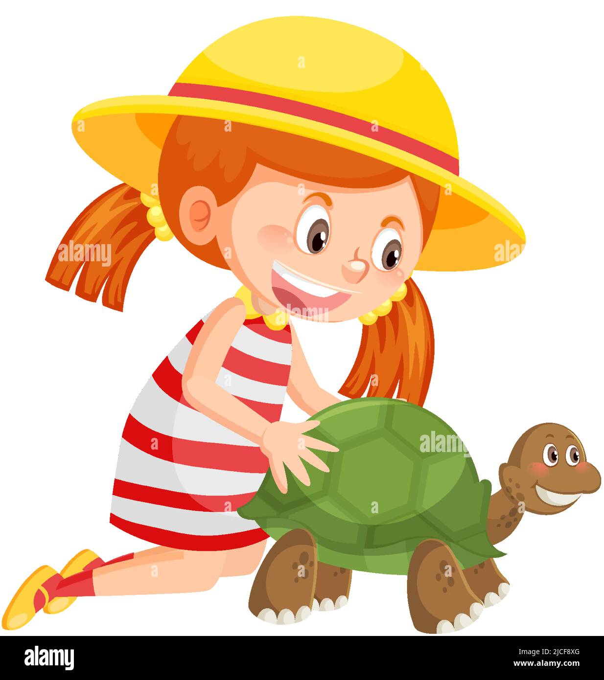 Girl Turtle Clipart