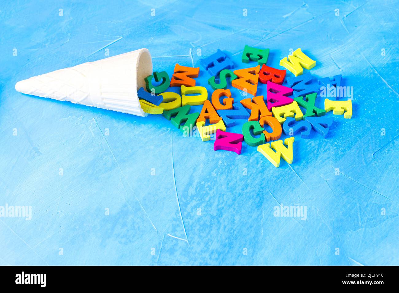 Melted ice cream symbol made from a waffle cone and a bunch of ...