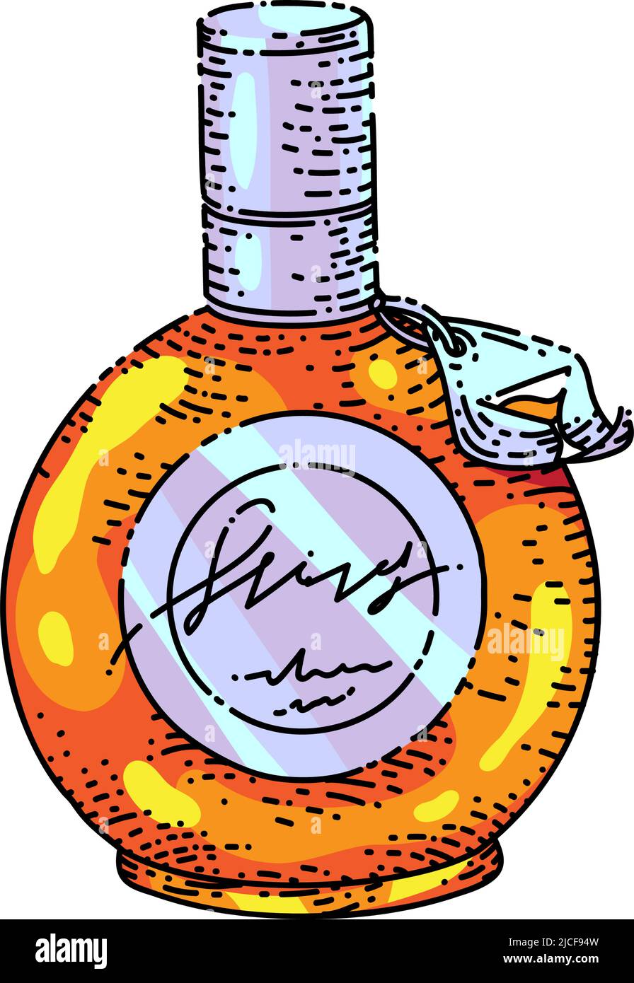 liquor bottle sketch hand drawn vector Stock Vector Image & Art - Alamy