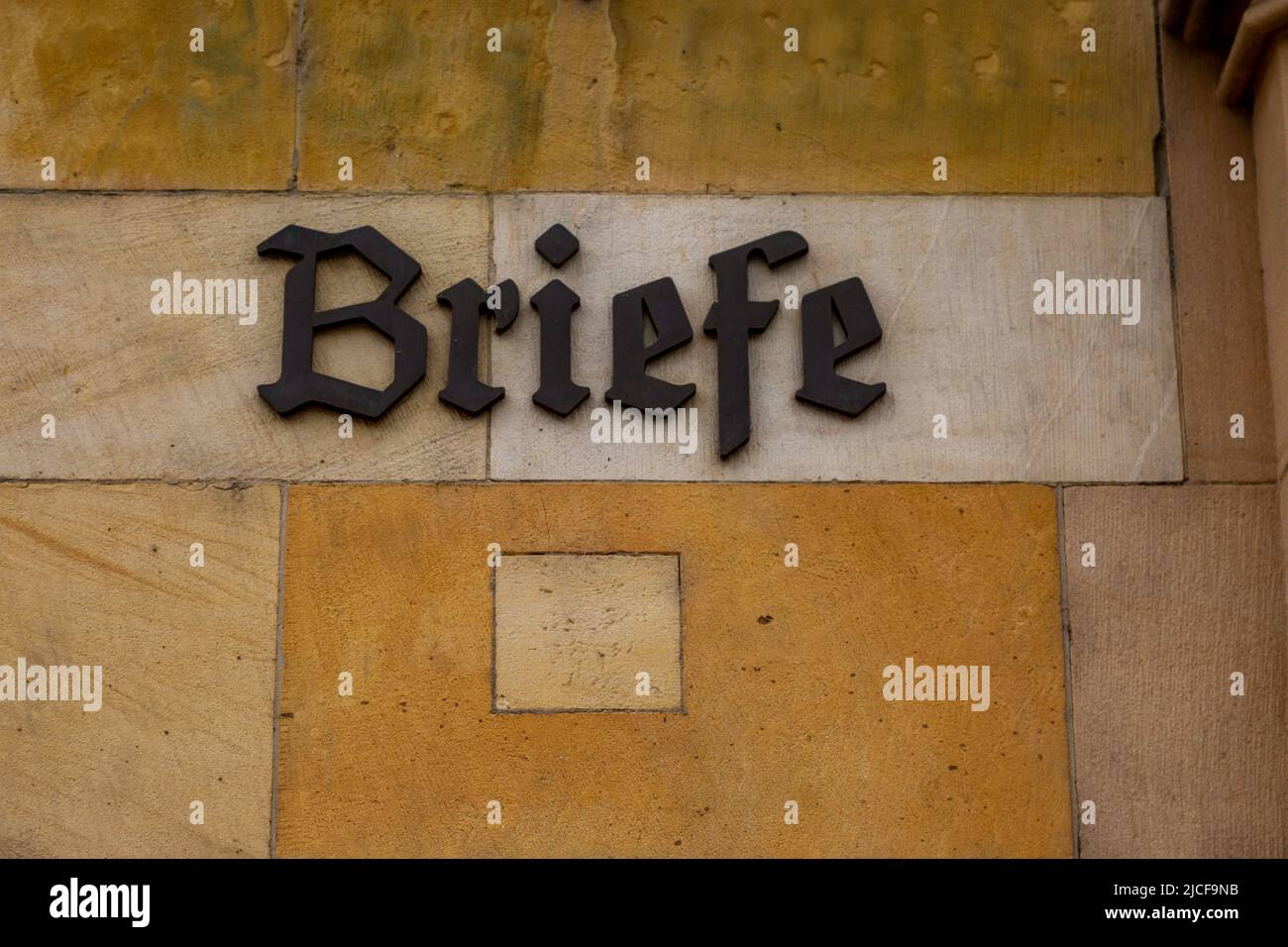 Old house wall with the inscription "Letters Stock Photo - Alamy
