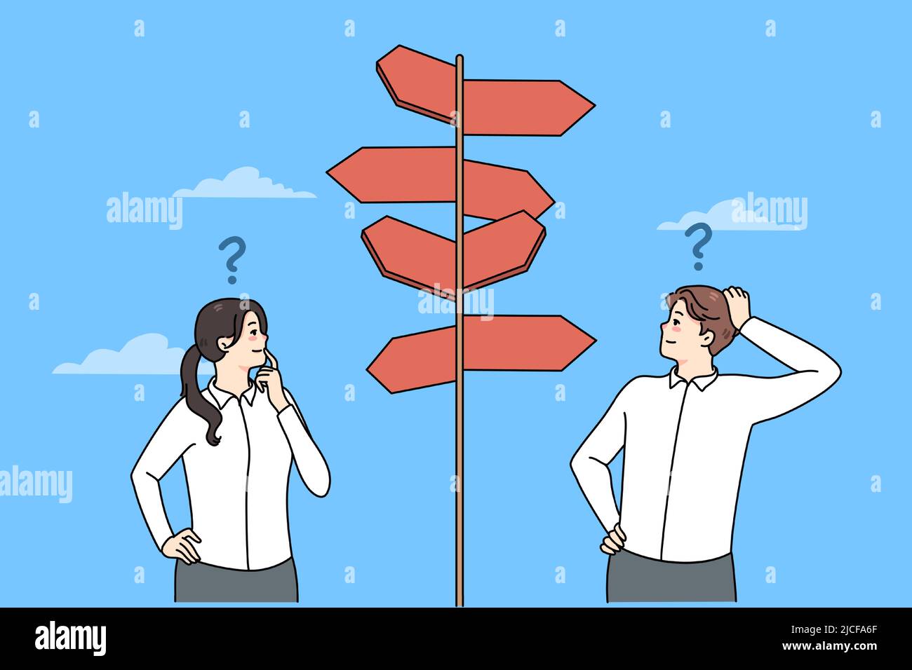 Work unsure Stock Vector Images - Alamy