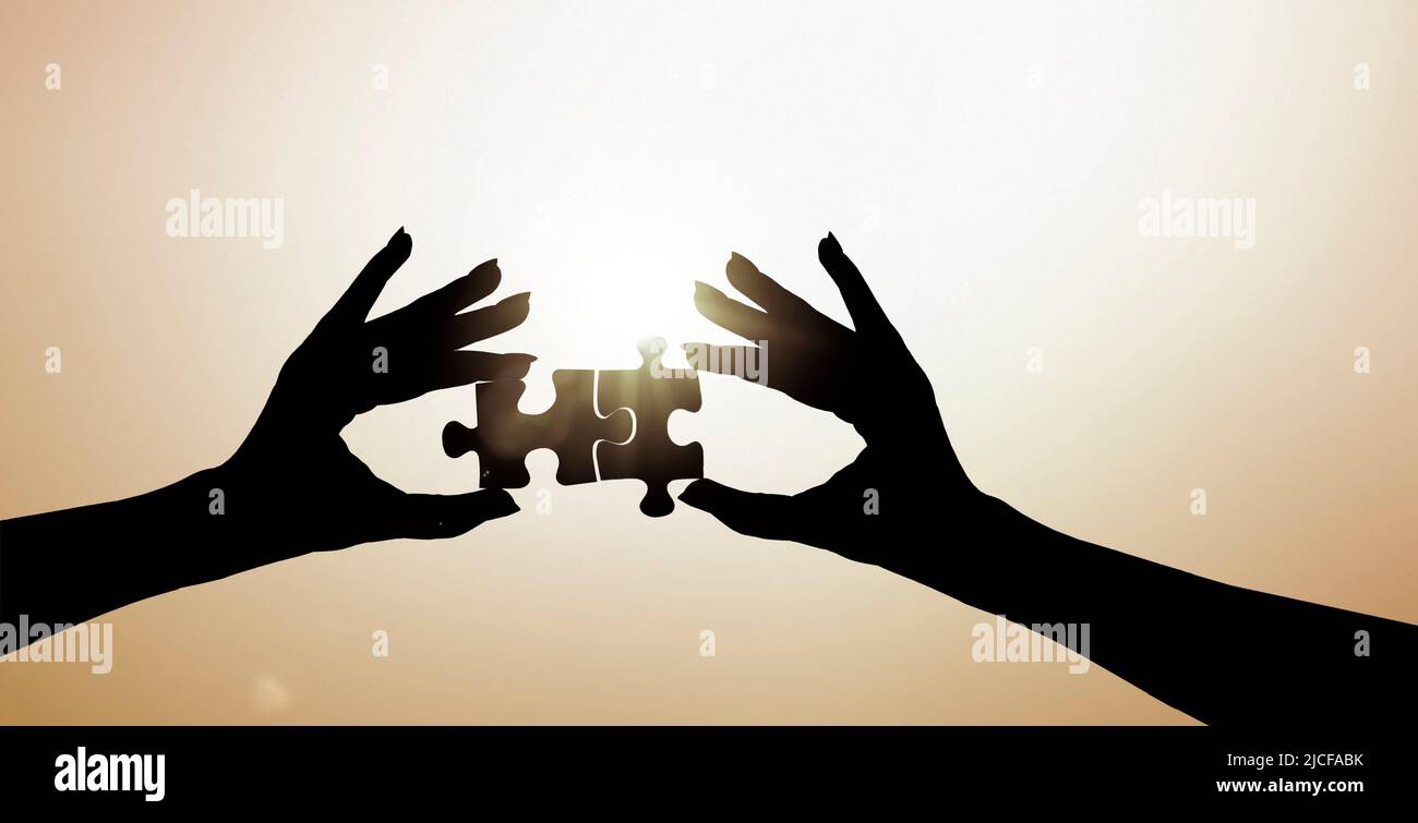 Hand put together hi-res stock photography and images - Alamy