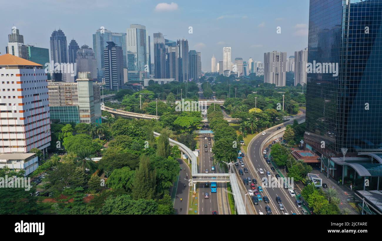 Aerial view of Senayan Jakarta in the afternoon Stock Photo - Alamy