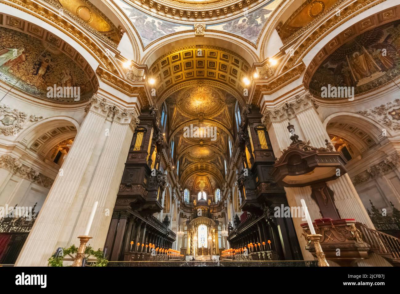England, London, St. Paul's Cathedral, The Quire Stock Photo - Alamy