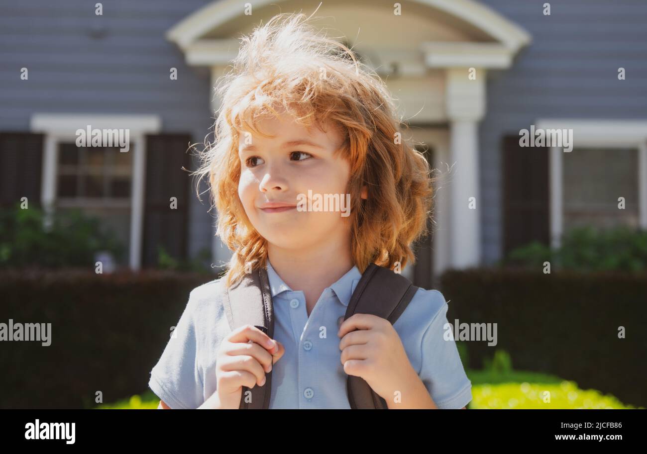 Portrait of cheerful child. Cute joyful little boy kid. Funny little ...