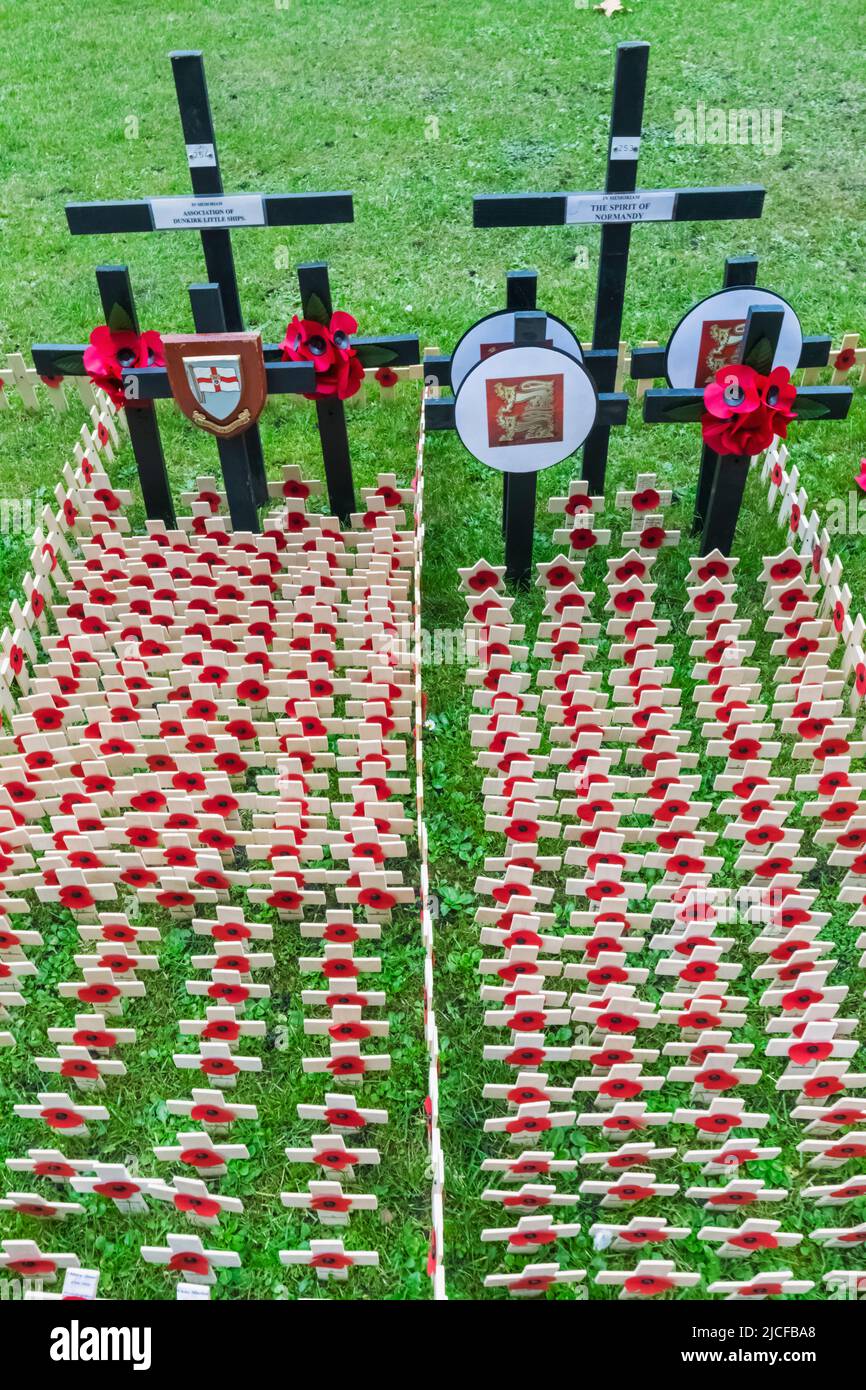 England, London, Westminster Abbey, The Field of Remembrance, Display ...
