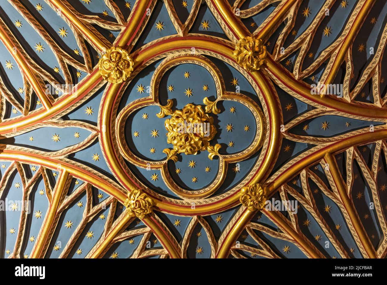 England, London, Westminster Abbey, The Choir Doorway Ceiling ...