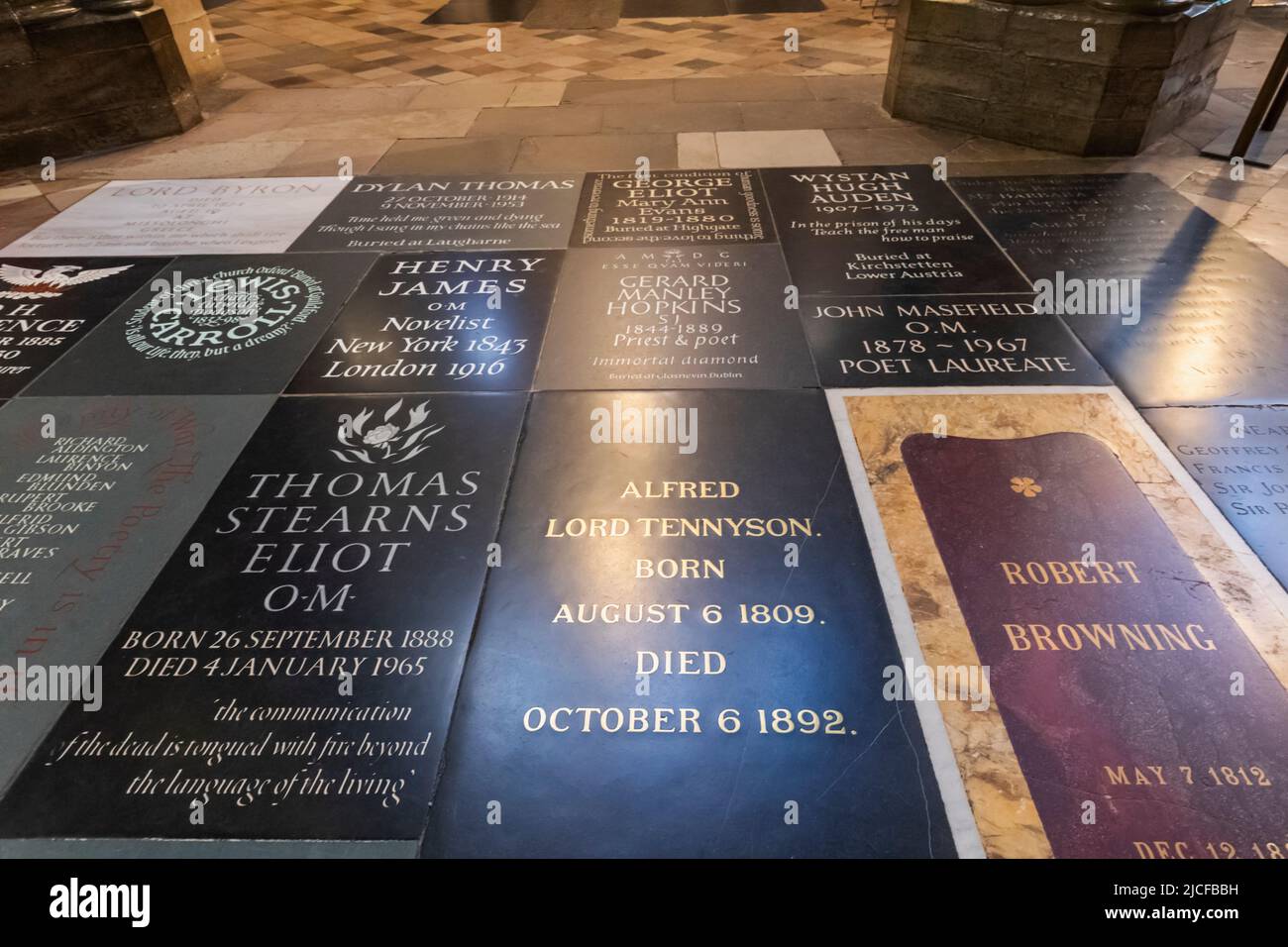 Memorial plaque westminster abbey hi-res stock photography and images - Alamy