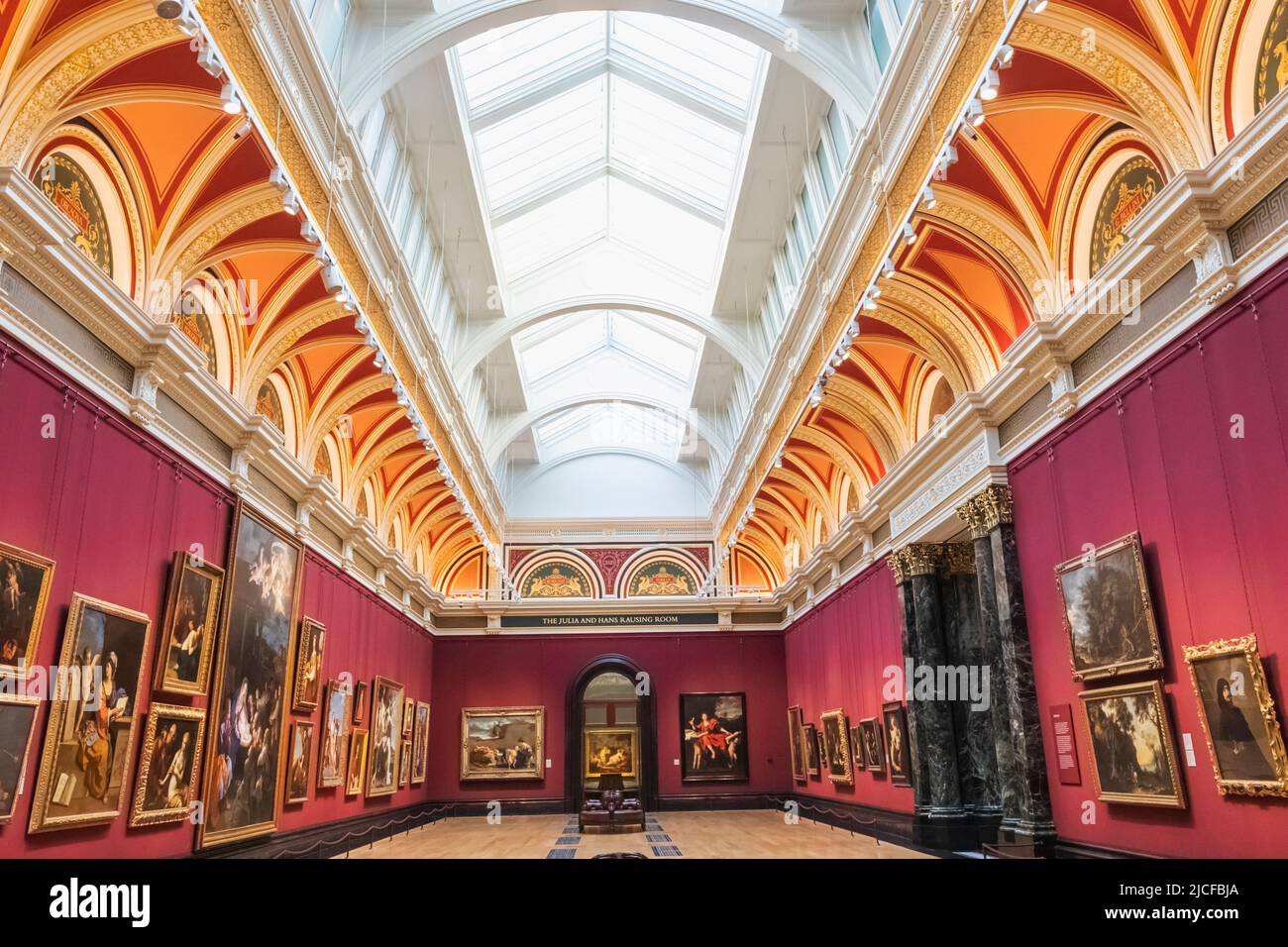 England, London, Trafalgar Square, National Gallery, Interior View ...