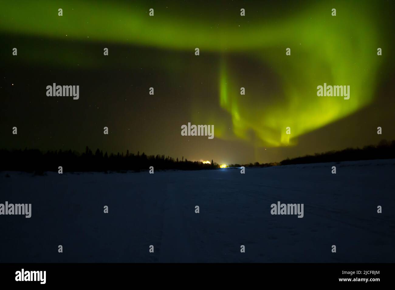 Northern lights of many shades of color Lapland Stock Photo - Alamy