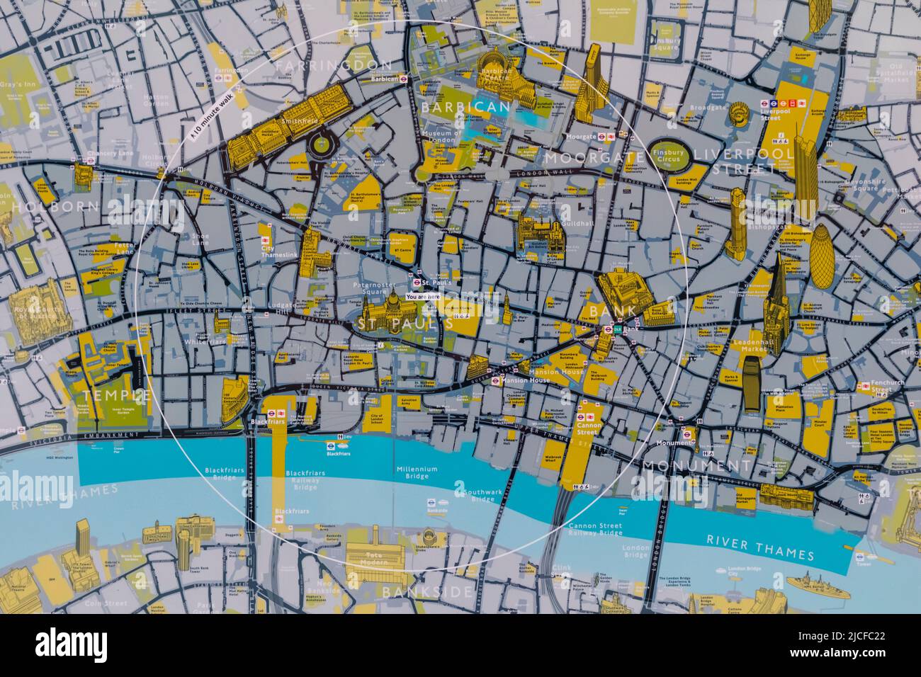 England, London, Street Map of the City of London Stock Photo - Alamy