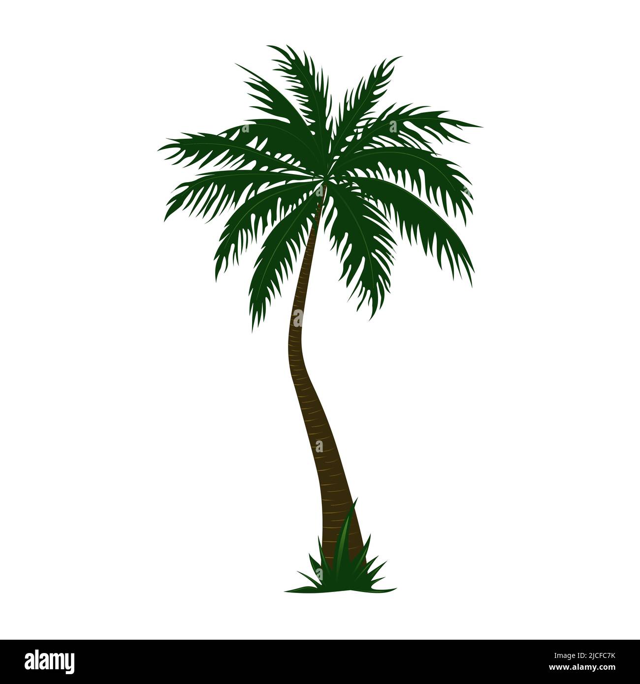 Editable vector element of the palm tree. EPS10 Stock Vector Image ...