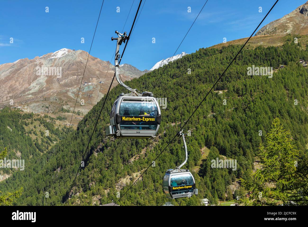 Matterhorn funicular cable car hi-res stock photography and images - Alamy