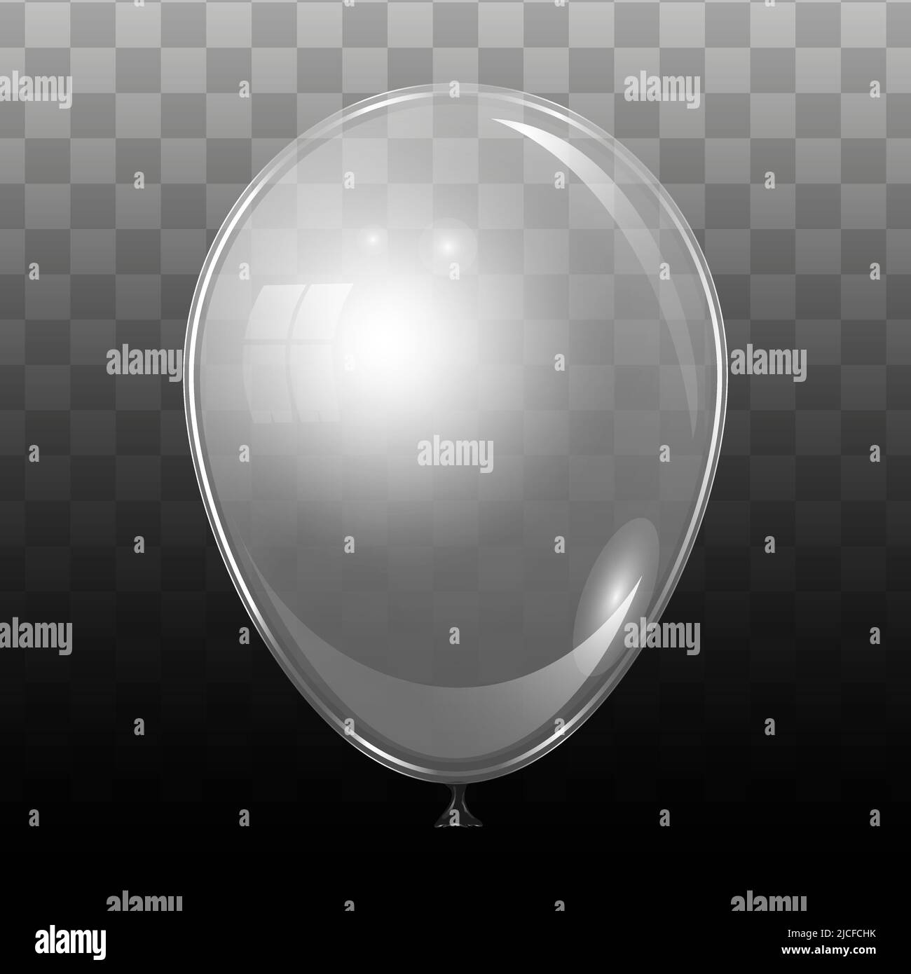 Editable vector illustration of transparent balloon. EPS10 Stock Vector ...