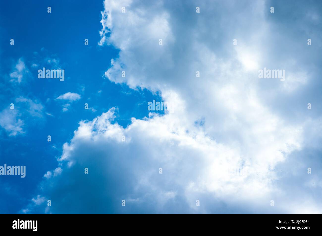 Beautiful clouds in the blue sky. Blue sky with clouds background Stock ...