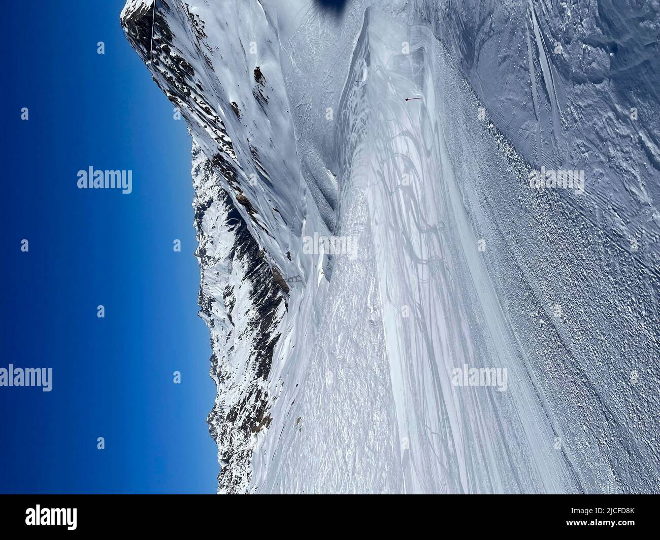 Ski area Silvretta Ski Arena Ischgl/Samnaun, Piz Val Gronda, ski slope ...