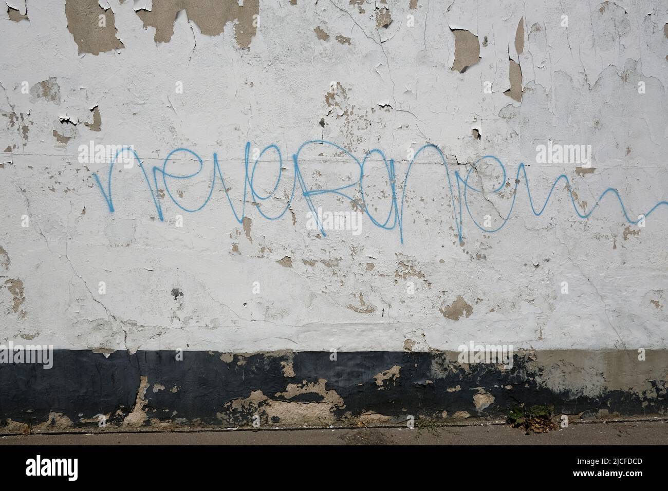 Denmark, Fredrikshavn, smeared wall Stock Photo - Alamy