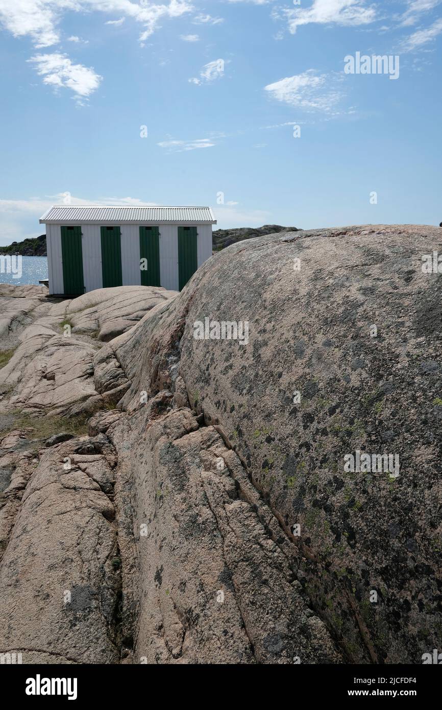 Sweden, Bohuslän, Bovallstrand, rocks Stock Photo - Alamy