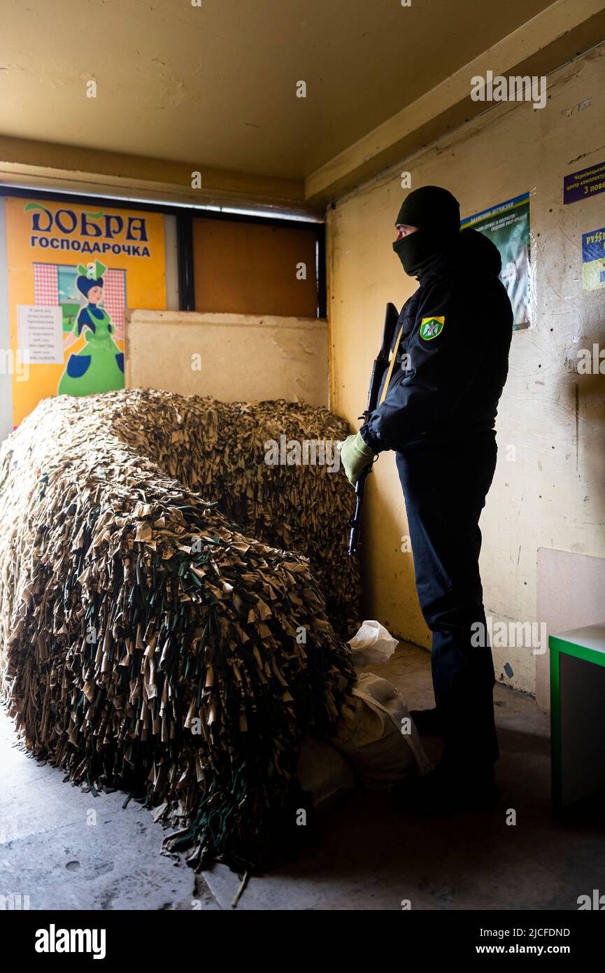 heavily guarded entrance to an air raid shelter Stock Photo - Alamy