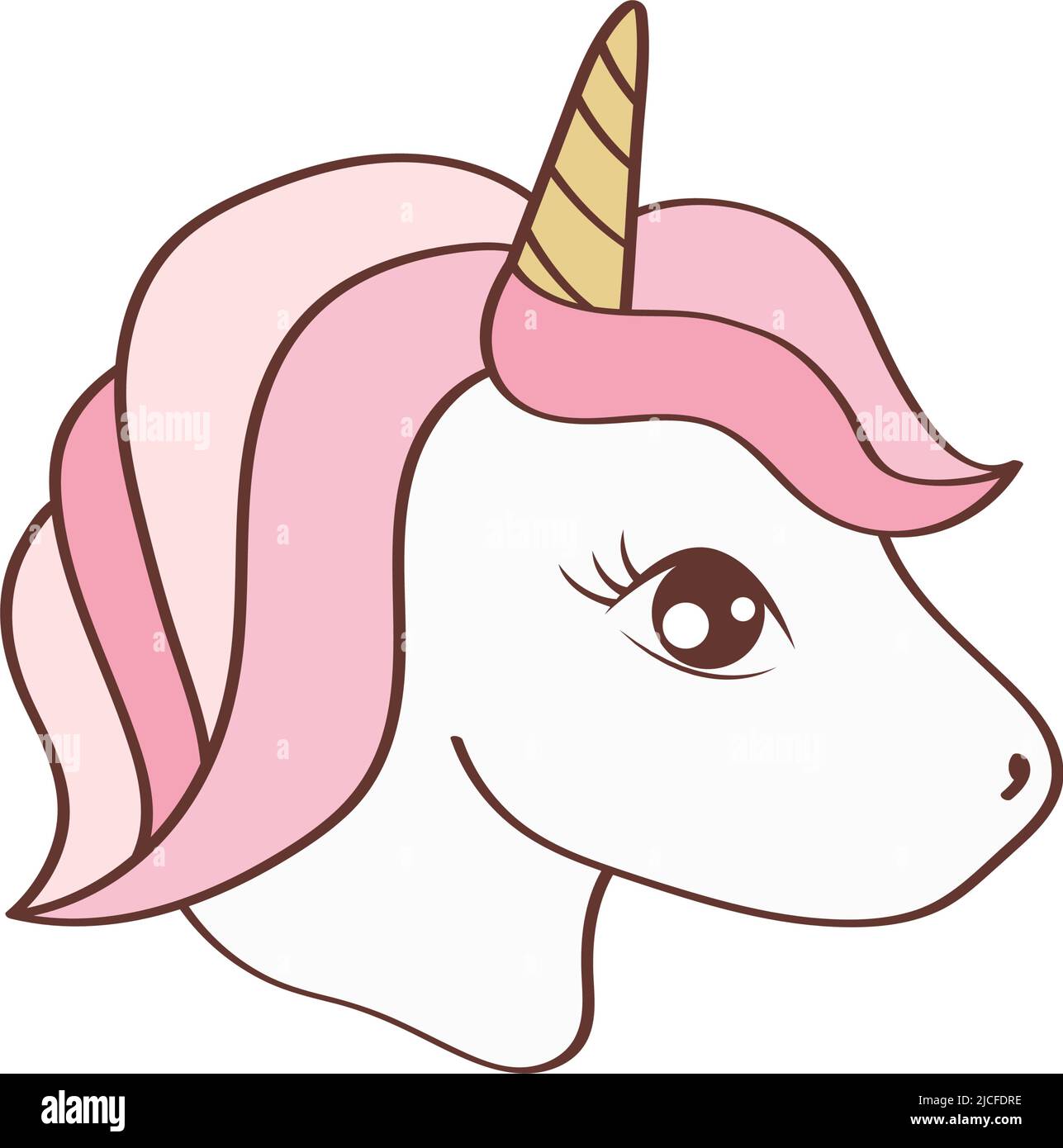 Unicorn Face Clip Art Horn