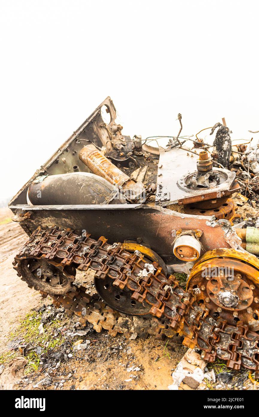 Tank cemetery near Bucha Stock Photo - Alamy