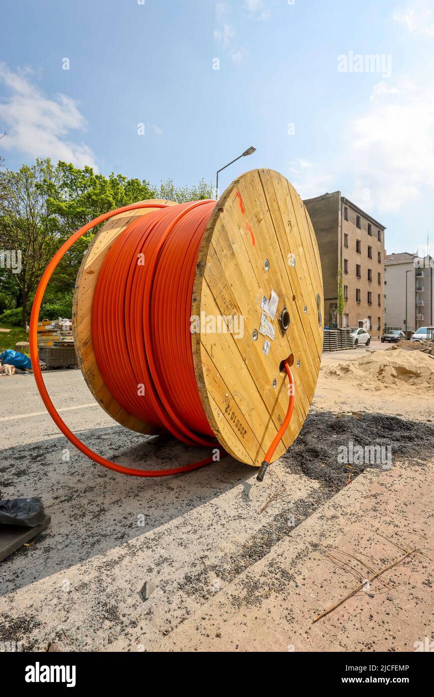 Cable reel drum hi-res stock photography and images - Alamy