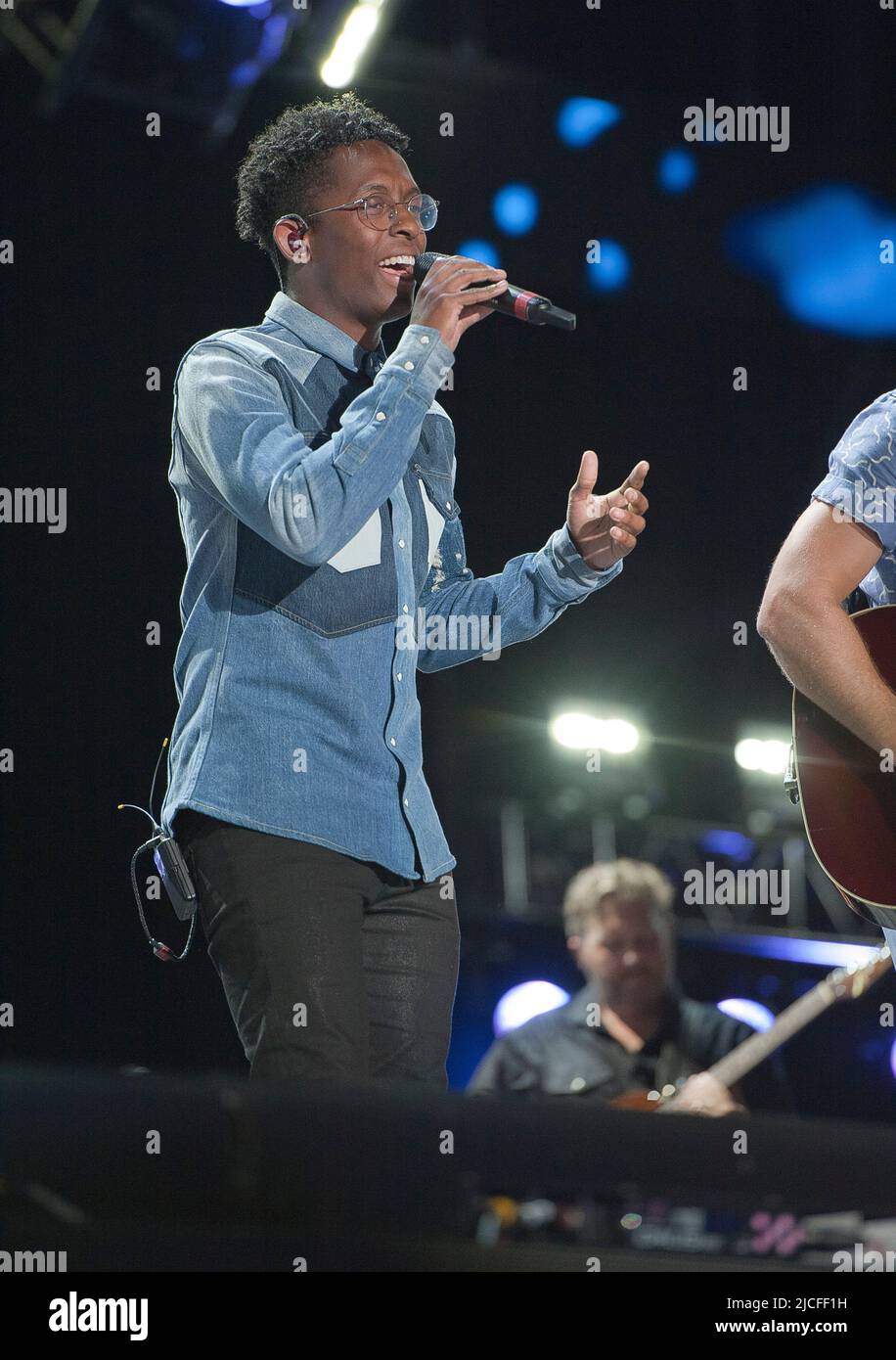 June 12, 2022 - Nashville, Tennessee; USA Singer BRELAND performs with ...