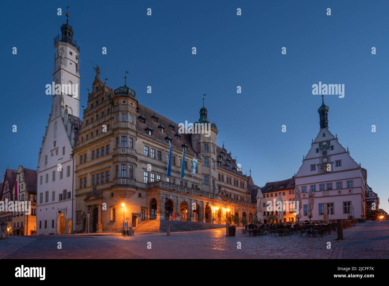 Rothenburg ob der Tauber early morning, Germany Stock Photo - Alamy