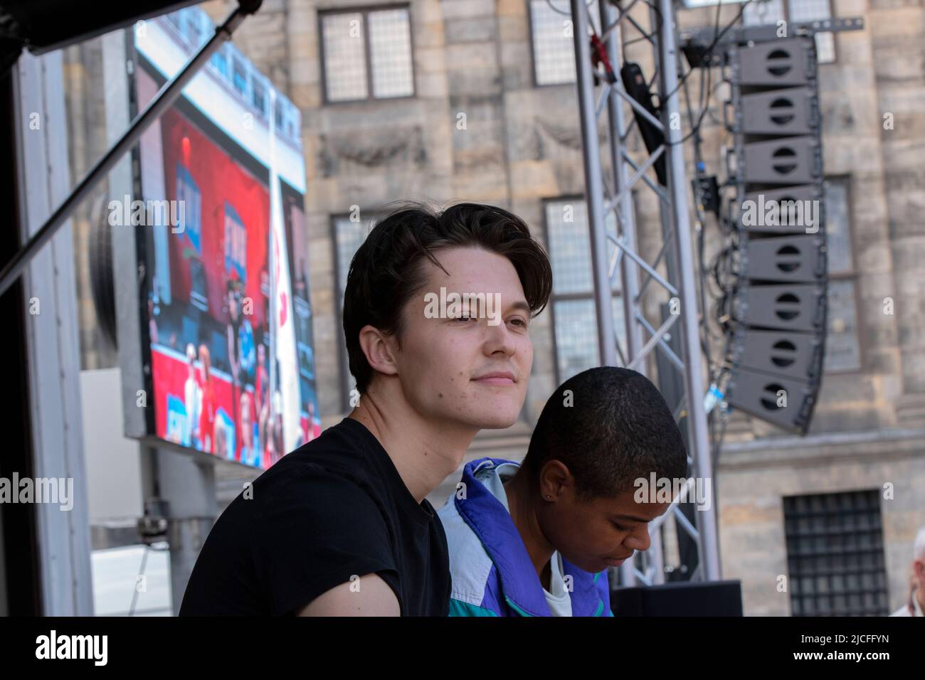 Joshua De Roos At The Student Demonstration At Amsterdam The ...
