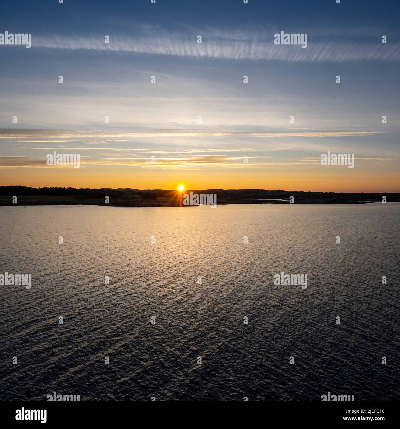 Norway, Trondelag, sunset near Torstad Stock Photo - Alamy