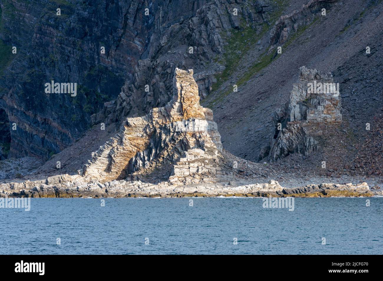 Norway, Troms og Finnmark, the Finnkirka (Finnish Church) a rock ...