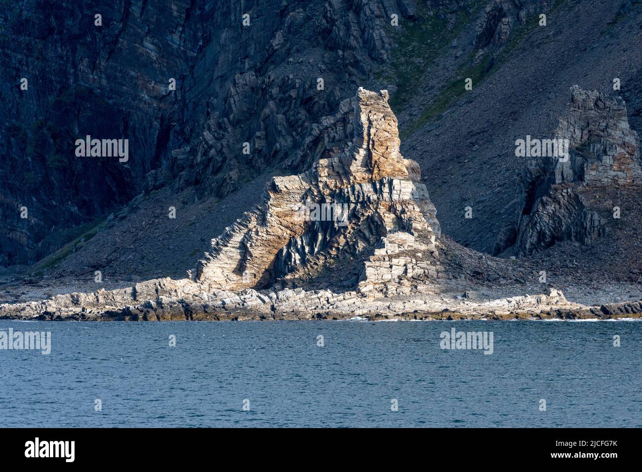 The finnkirka finnish church a rock formation near kjollefjord hi-res ...