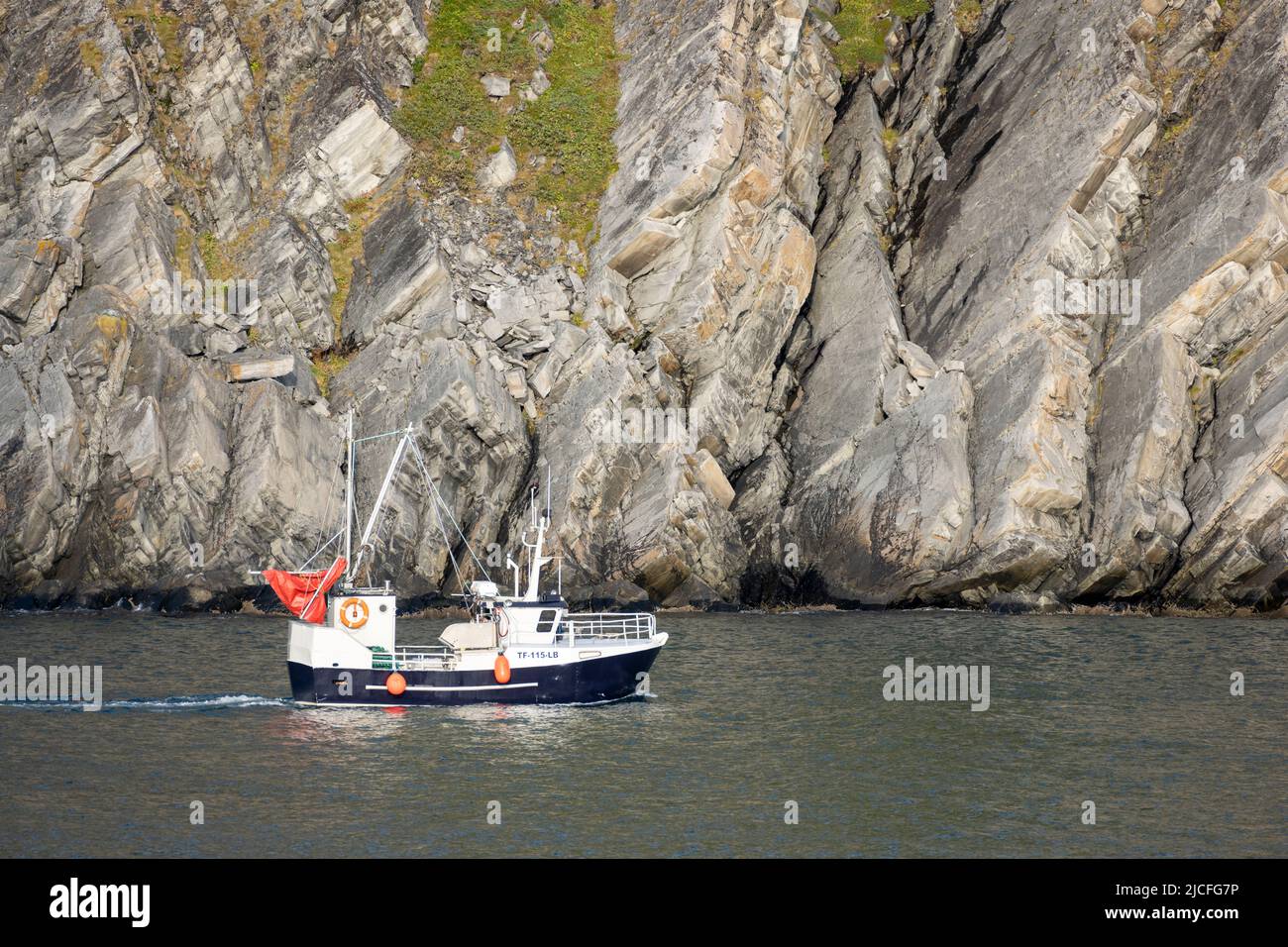 Fishing boat near kjollefjord hi-res stock photography and images - Alamy