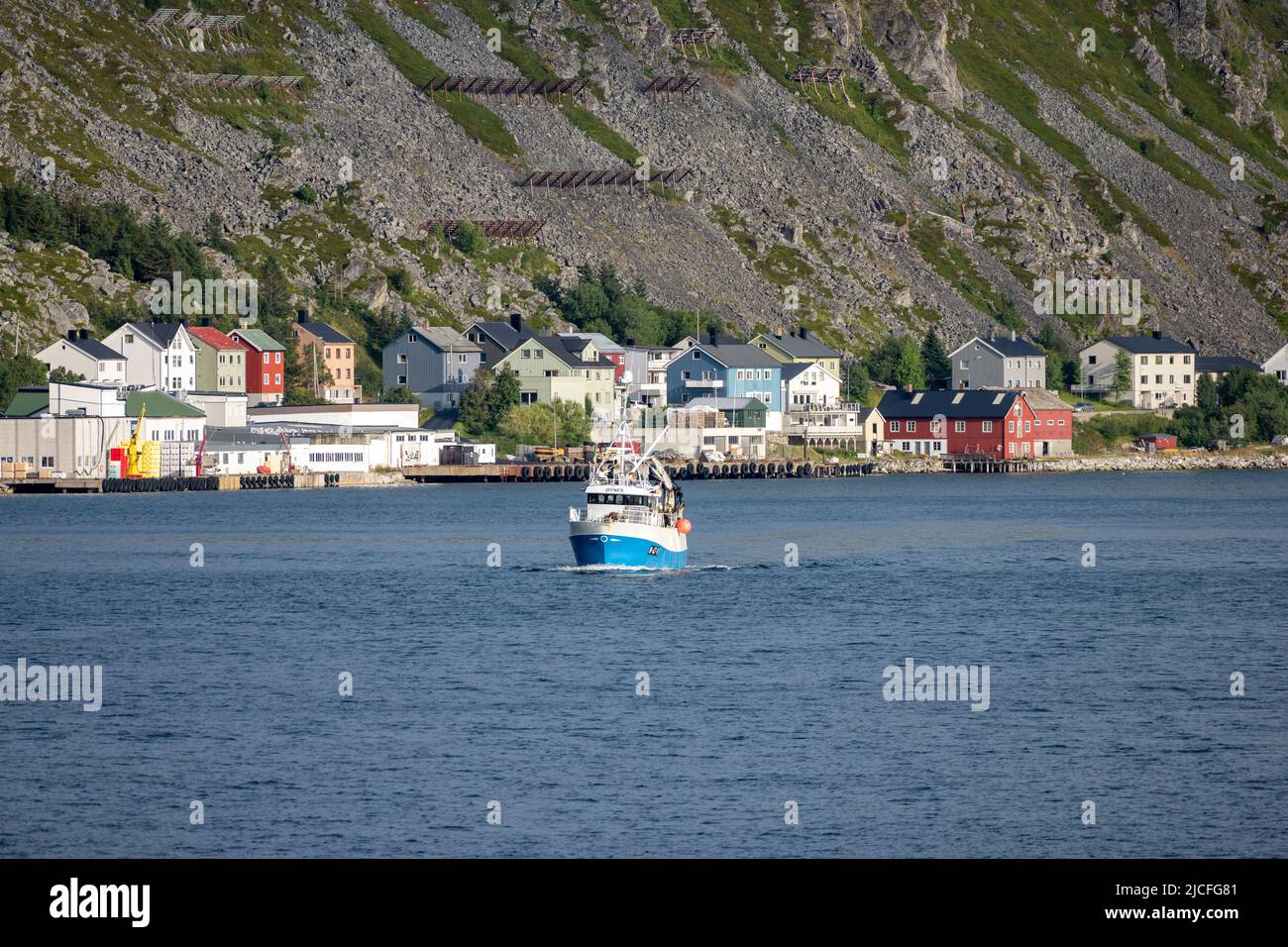 Fishing boat near kjollefjord hi-res stock photography and images - Alamy