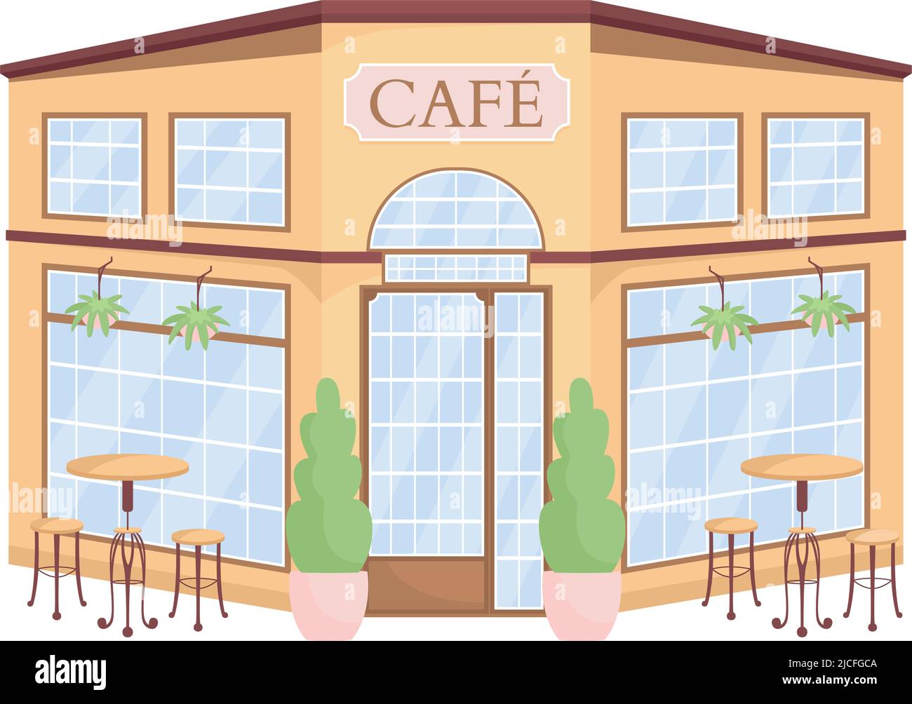 2d cafe Cut Out Stock Images & Pictures - Alamy