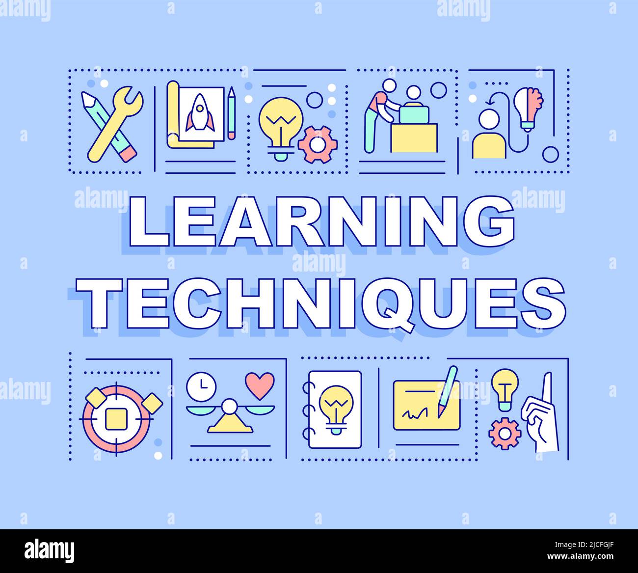 Learning techniques word concepts blue banner Stock Vector Image & Art ... Learning techniques word concepts blue banner Stock Vector Image & Art ...