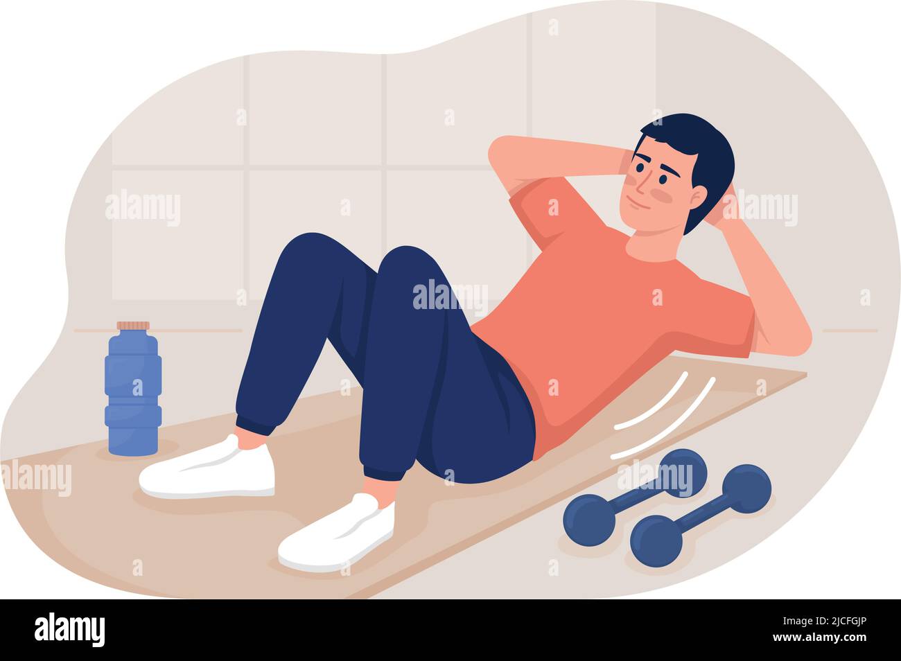 Male abs Stock Vector Images - Alamy