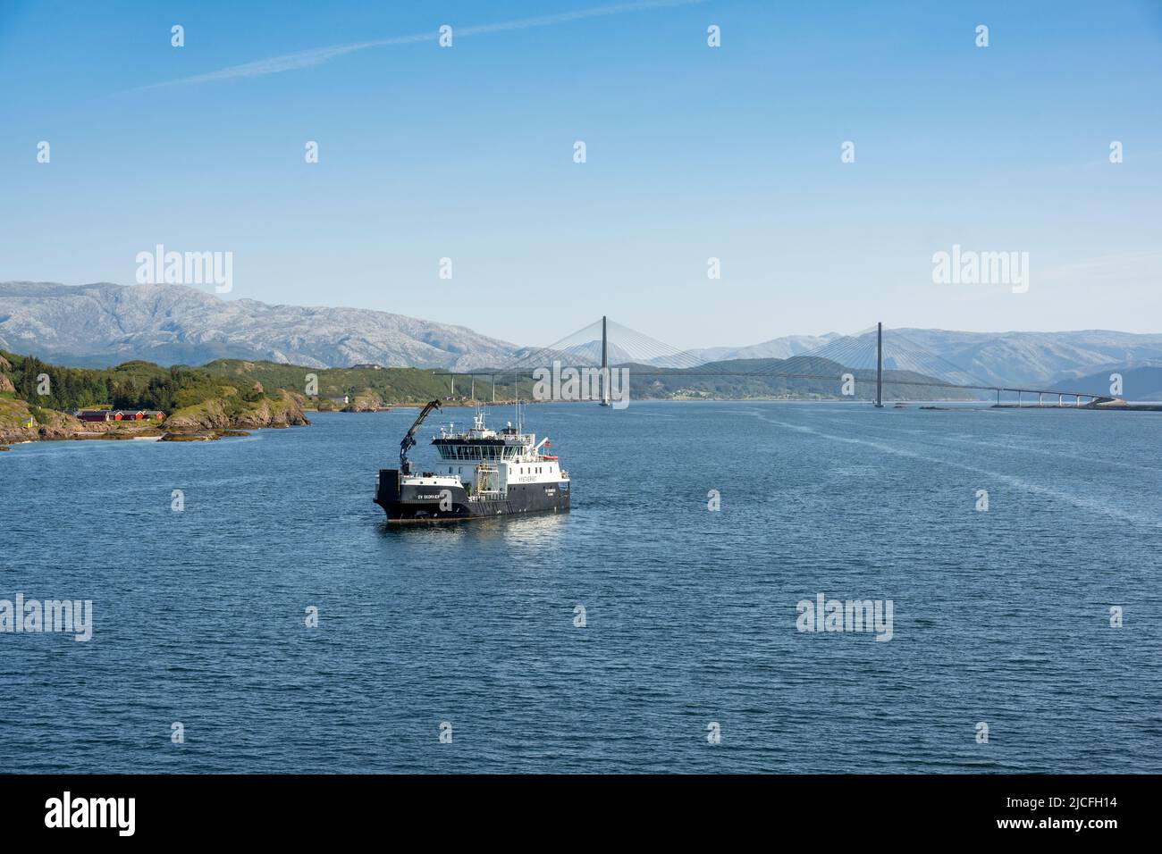 Norway, Nordland, view to Helgelandsbrua bridge Stock Photo - Alamy