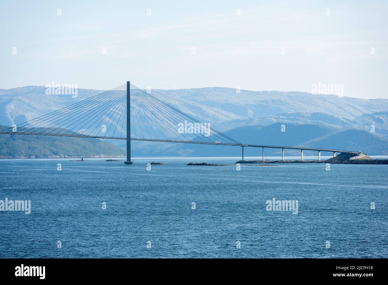 View to helgelandsbrua bridge hi-res stock photography and images - Alamy