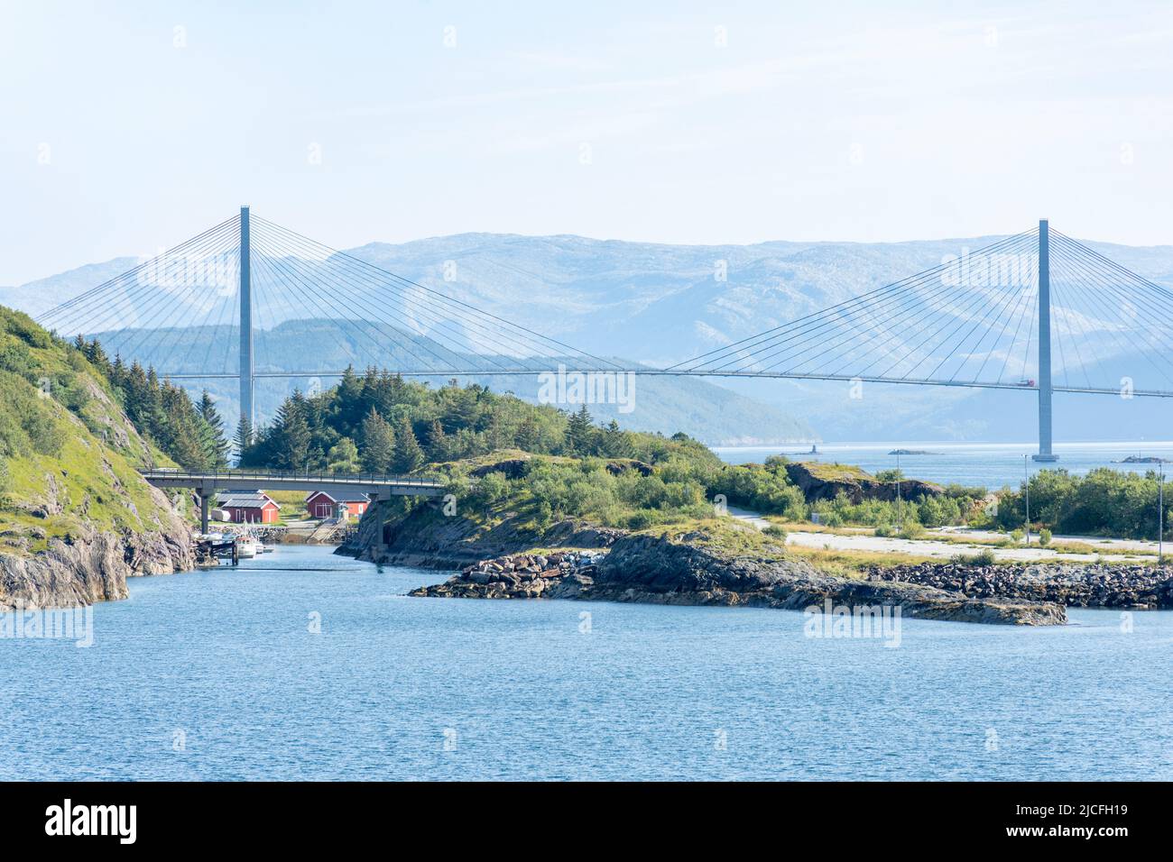 View to helgelandsbrua bridge hi-res stock photography and images - Alamy