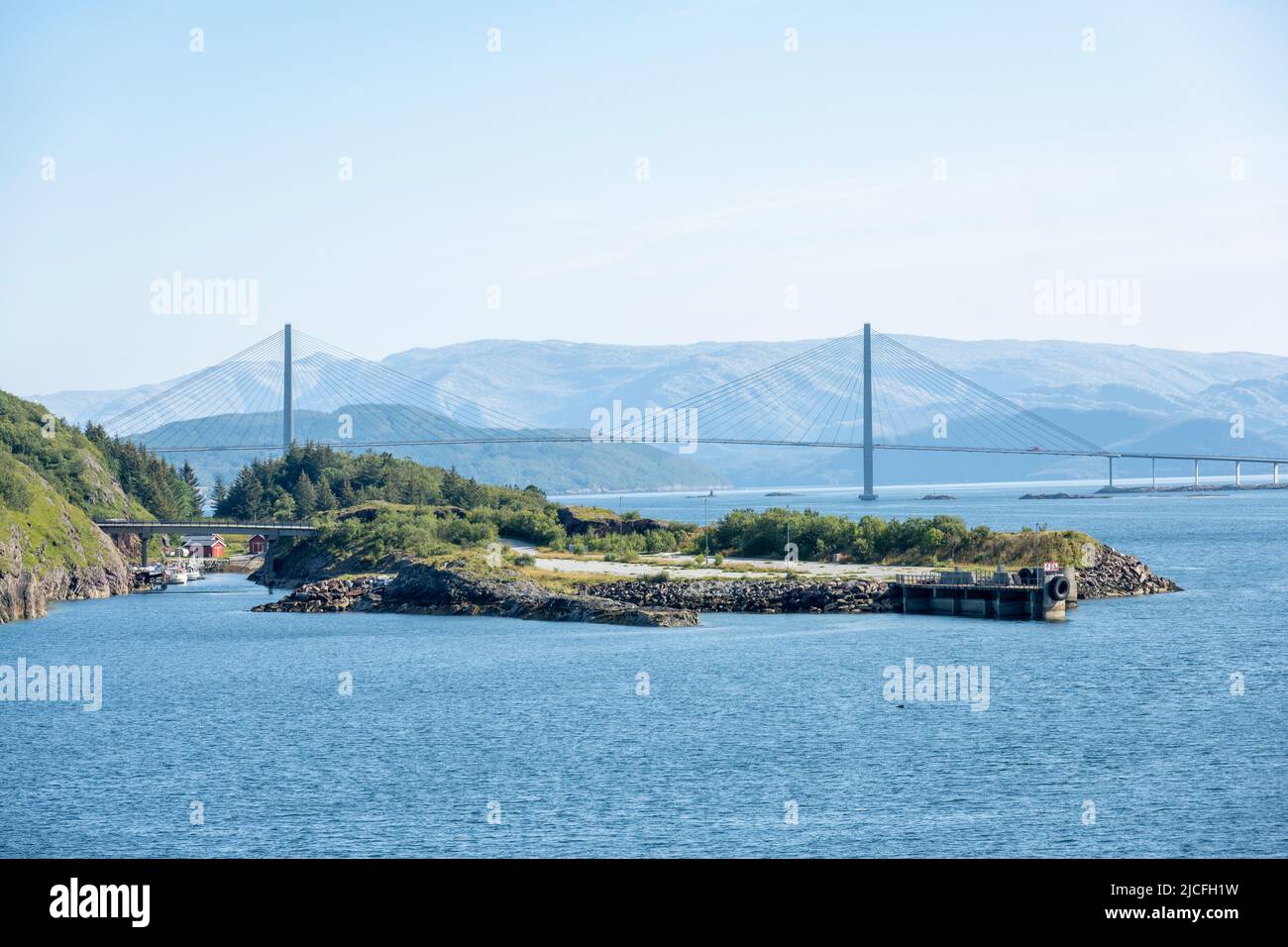 View to helgelandsbrua bridge hi-res stock photography and images - Alamy