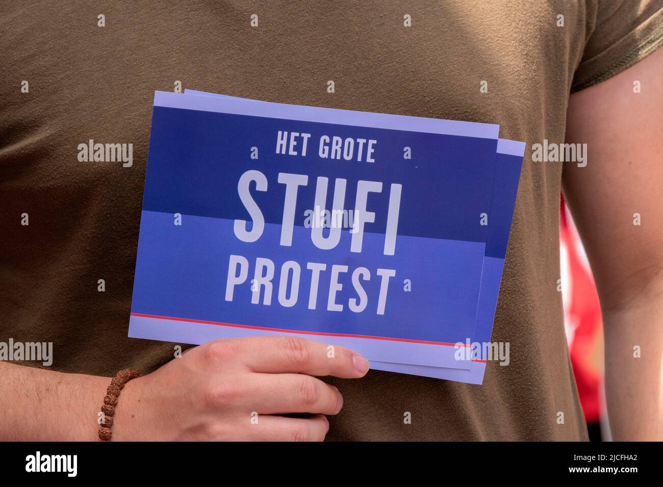 Pamphlet Het Grote Stufi Protest At Amsterdam The Netherlands 11-6-2022 ...