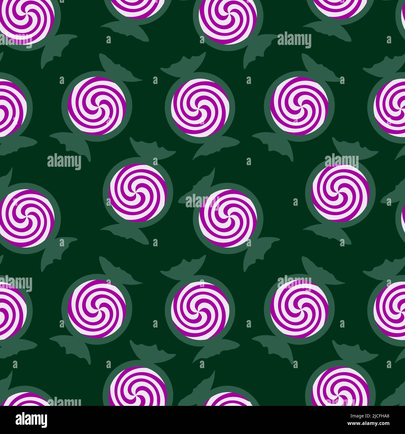 Winter kids seamless peppermint lollipop pattern for fabrics and ...