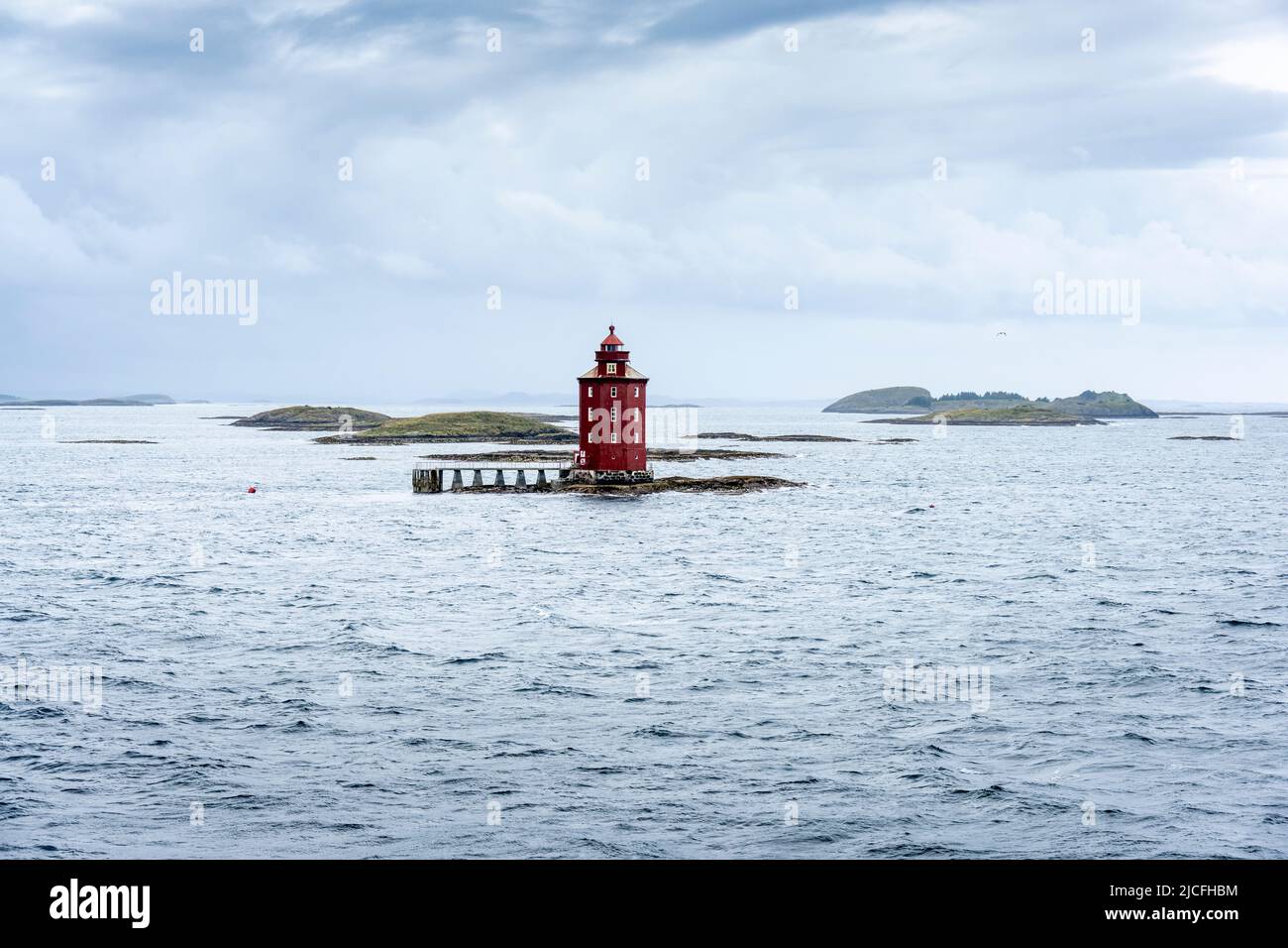 Norway, Kjeungskjaer fyr a lighthouse on a small shäre off Orland ...