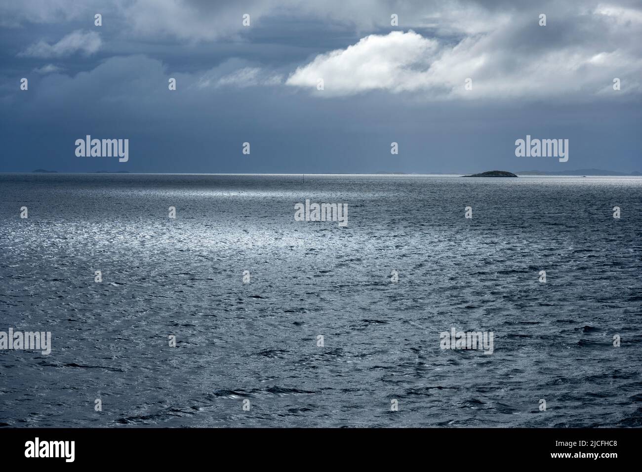 The northern sea near the island of landegode hi-res stock photography ...