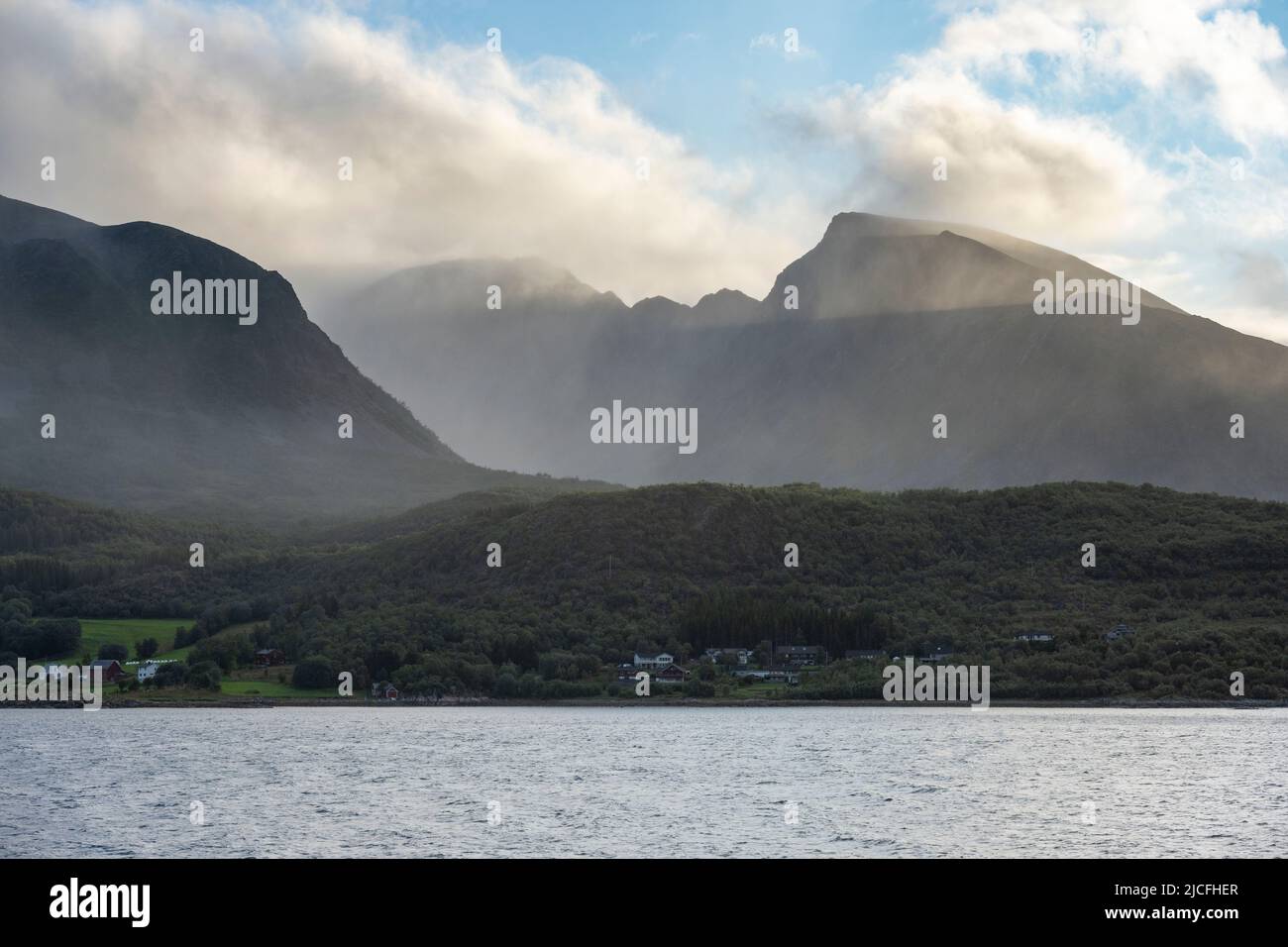 Norway, Troms og Finnmark, coastal landscape near Grytøya Island Stock ...