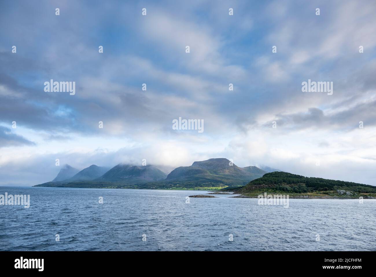 Norway, Troms og Finnmark, coastal landscape near Grytøya Island Stock ...