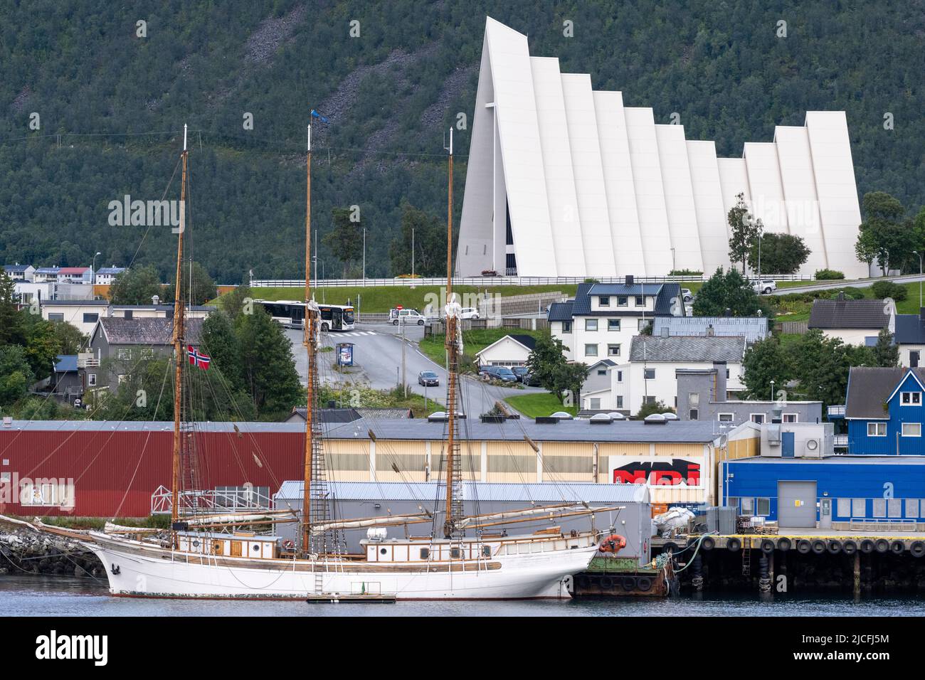 Norway, Troms og Finnmark, the Ice Sea Cathedral landmark of Tromsø ...