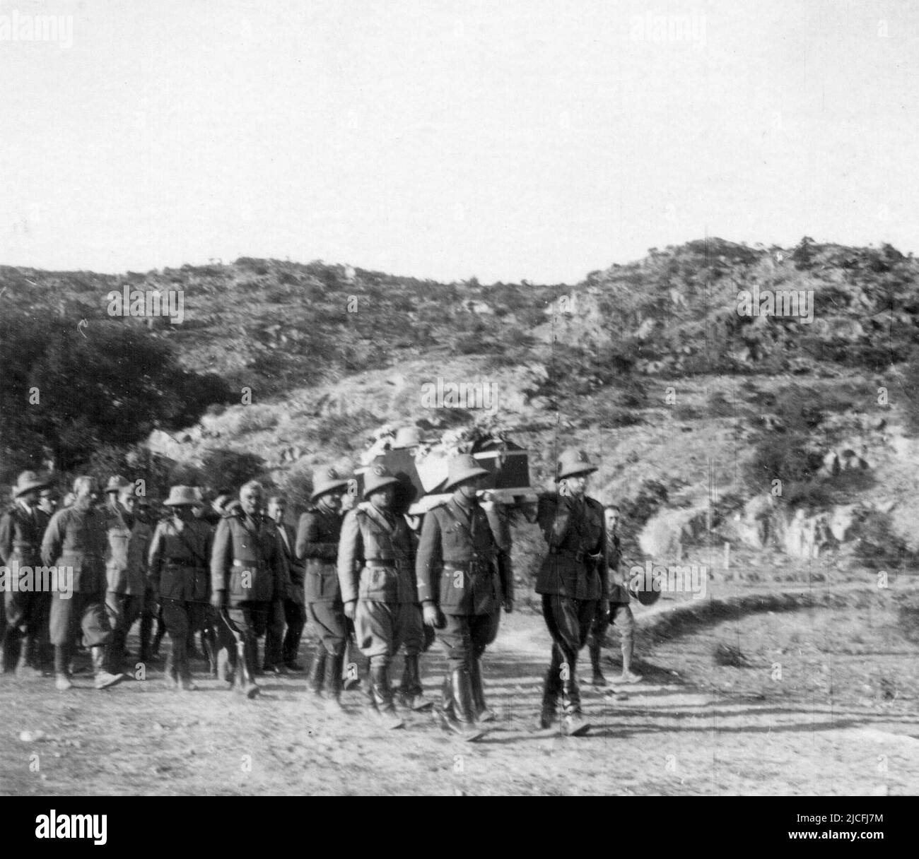 Ethiopia, war of Ethiopia 1935, Dessiè, funeral of an Italian soldier ...
