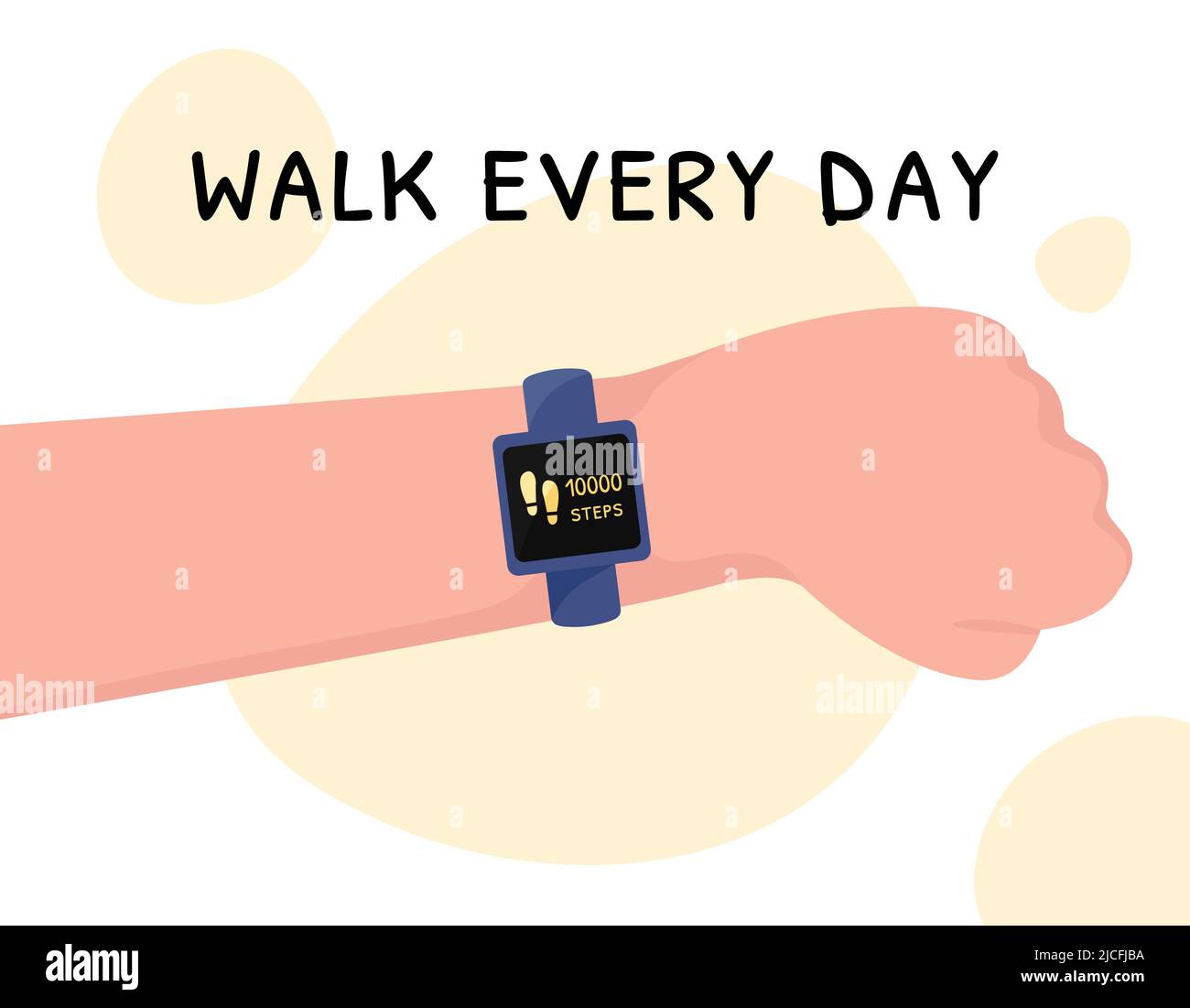 10000 steps. Walk every day text. Healthy lifestyle concept. Fitness ... 10000 steps. Walk every day text. Healthy lifestyle concept. Fitness ...